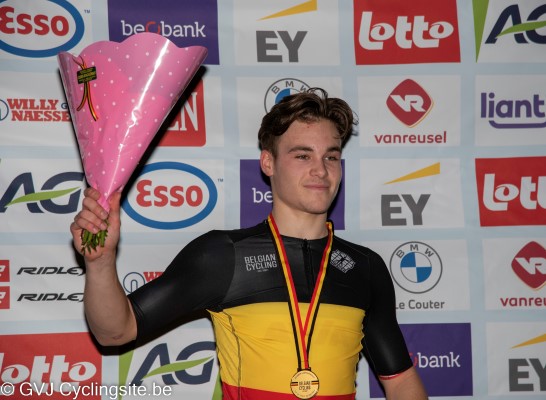 Goud voor Milan Van den Haute op het Belgisch kampioenschap piste ...